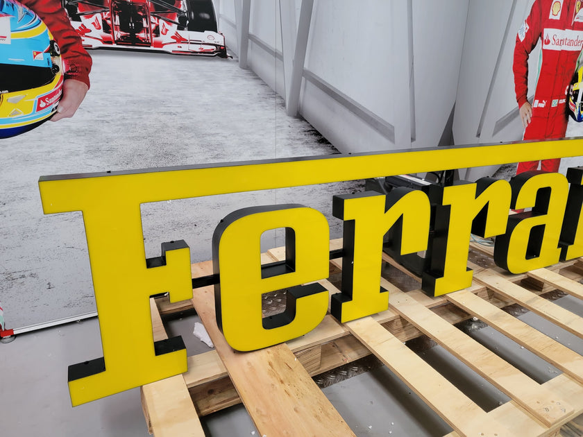 2005 Ferrari official dealer lettering illuminated sign – Formula 1 ...