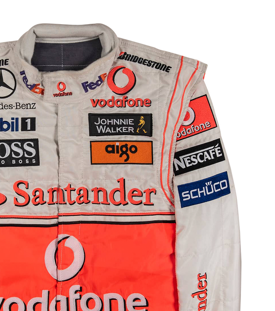 2008 Lewis Hamilton race worn suit – Formula 1 Memorabilia