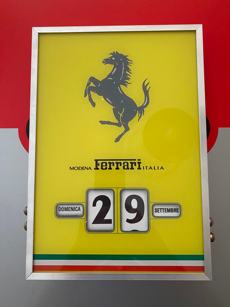 FERRARI Cavallino Perpetual Italian calendar – Formula 1 Memorabilia