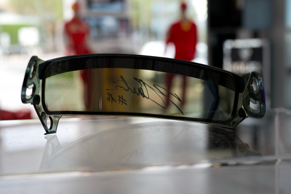2020 Charles Leclerc Ferrari race used visor signed – Formula 1 Memorabilia