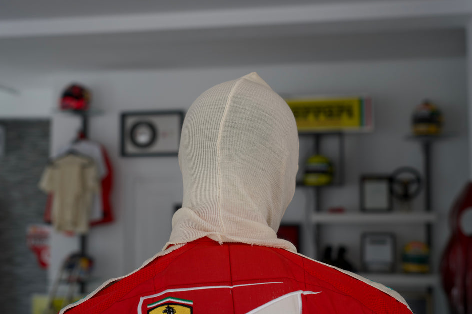1987 Ayrton Senna Used Balaclava Signed – Formula 1 Memorabilia