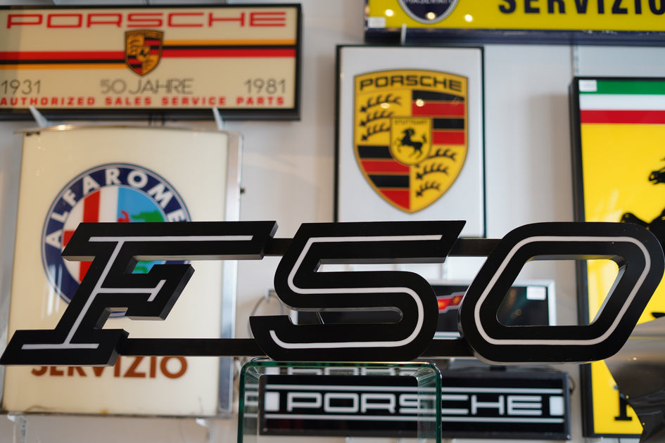 1995 Ferrari F50 official dealership illuminated sign – Formula 1 ...