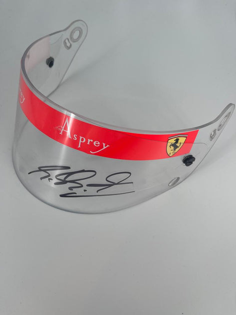 1996 Michael Schumacher Ferrari Bell visor signed – Formula 1 Memorabilia