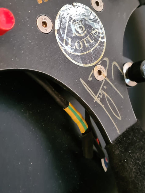 1986 Ayrton Senna Lotus 98T steering wheel signed – Formula 1 Memorabilia
