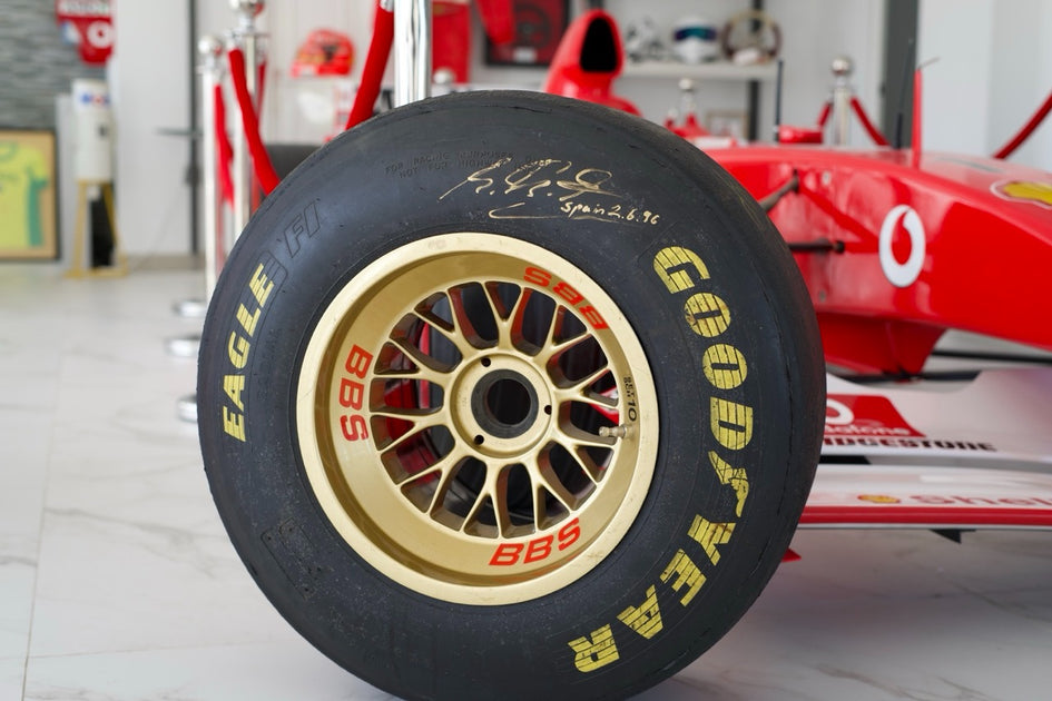 1996 Michael Schumacher BBS / GoodYear Ferrari race used tire – Formula ...