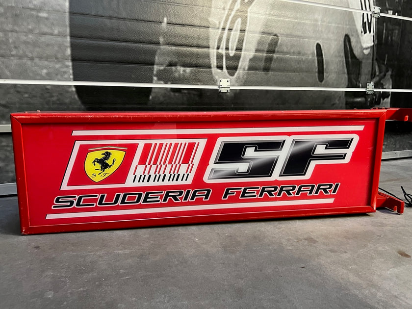 2009 Ferrari Official Paddocks F1 double side illuminated sign ...