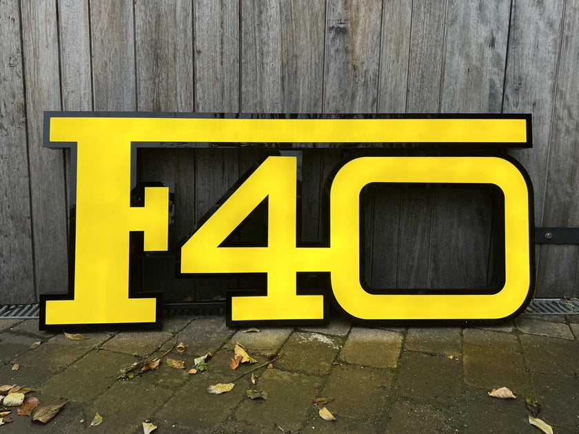 1990s Ferrari F40 official dealership illuminated sign – Formula 1 ...