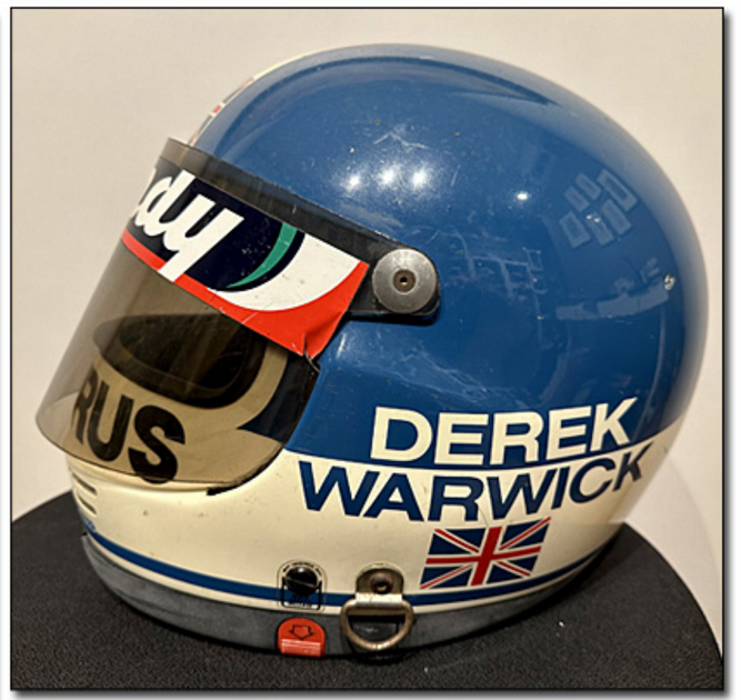 1983 Derek Warwick race used Helmet – Formula 1 Memorabilia