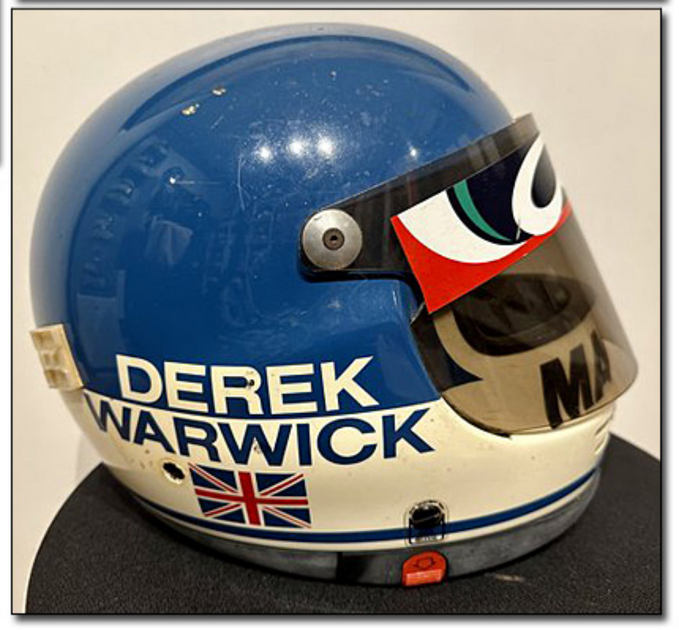 1983 Derek Warwick race used Helmet – Formula 1 Memorabilia