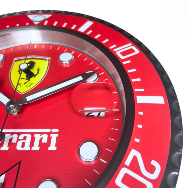 Ferrari wall clock Edition – Formula 1 Memorabilia