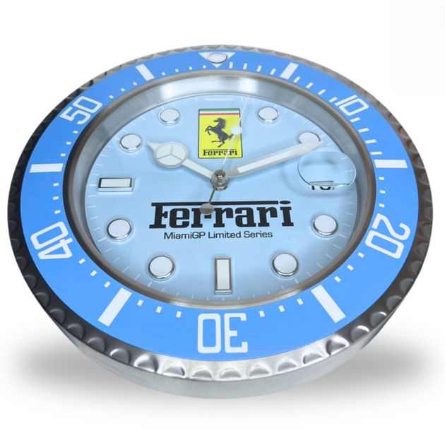 Ferrari wall clock Miami GP Edition – Formula 1 Memorabilia
