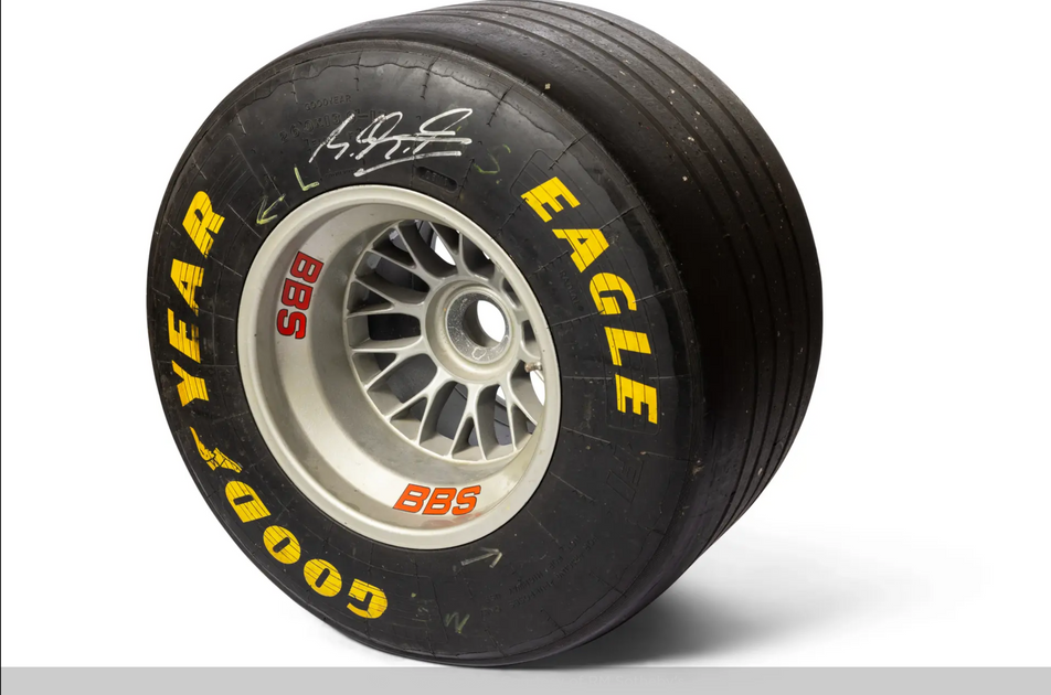 1998 Michael Schumacher BBS / GoodYear Ferrari race used tire – Formula ...