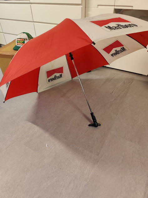 Marlboro Team Umbrella Signed by Ayrton Senna (1988), Alain Prost & Ro ...