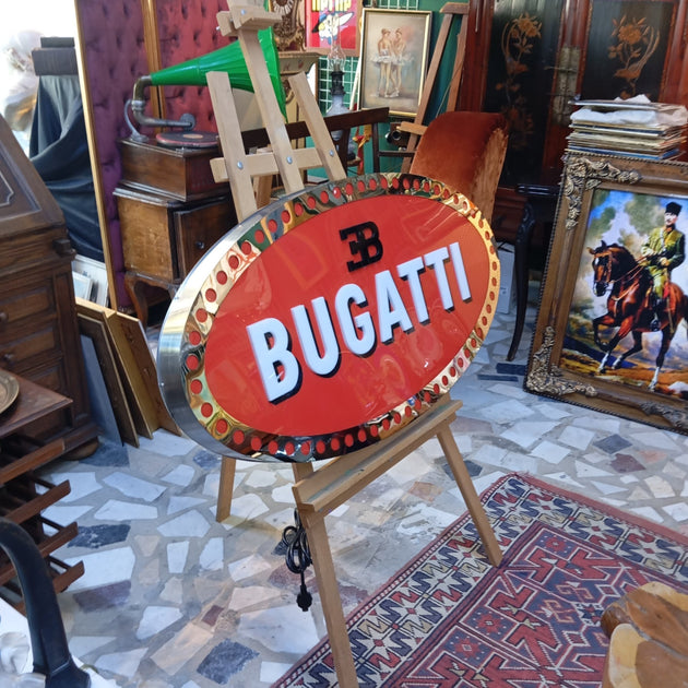 Bugatti 3D Illuminated Dealer Sign – Formula 1 Memorabilia