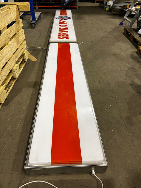 1990 Alfa Romeo official dealer neon illuminated 6 meter long sign ...
