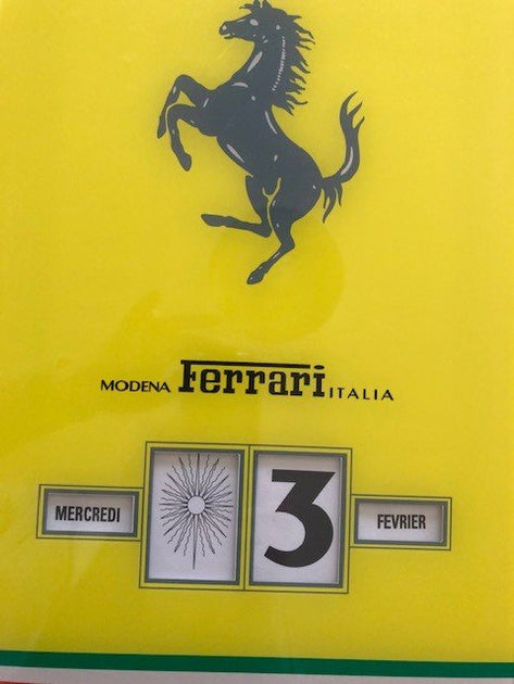 FERRARI Cavallino Perpetual calendar – Formula 1 Memorabilia