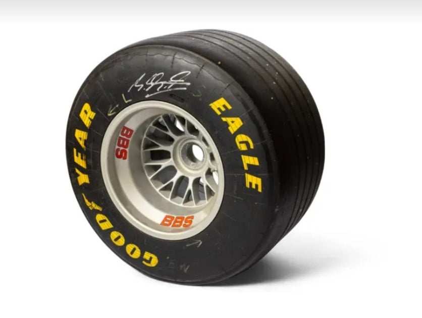 1998 Michael Schumacher BBS / GoodYear Ferrari race used tire – Formula ...