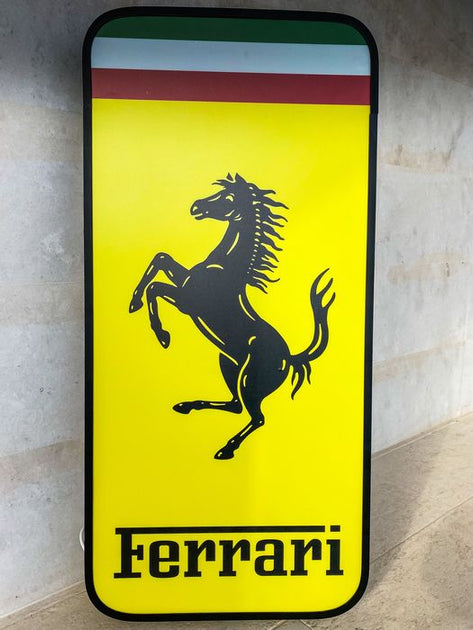1990s Ferrari large dealership illuminated restored sign – Formula 1 ...