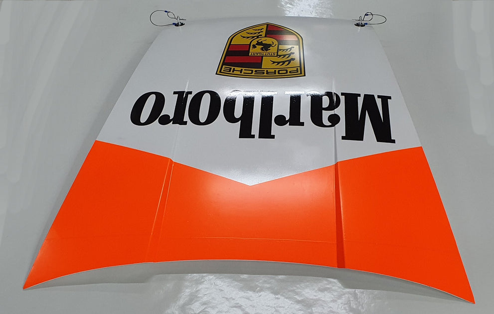 1980 Porsche 911 RS Marlboro Rally car front bonnet – Formula 1 Memorabilia