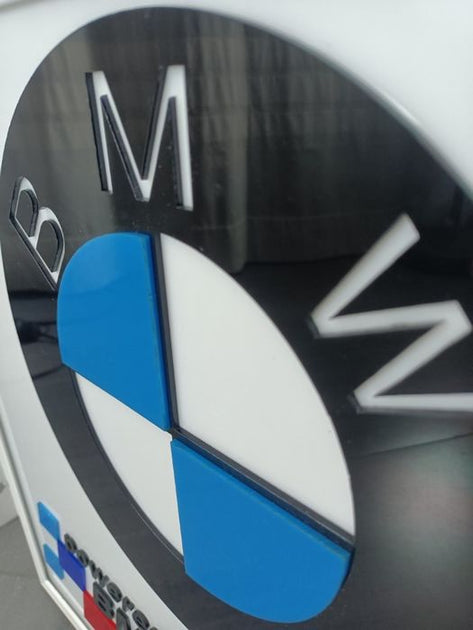 2000s BMW Motorsport dealership illuminated double side 3D sign ...