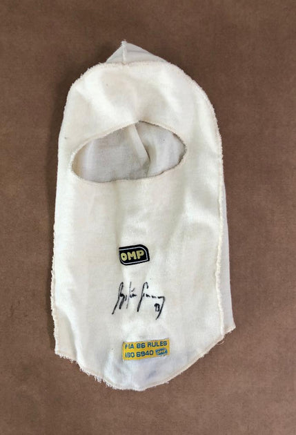 1993 Ayrton Senna race used balaclava – Formula 1 Memorabilia