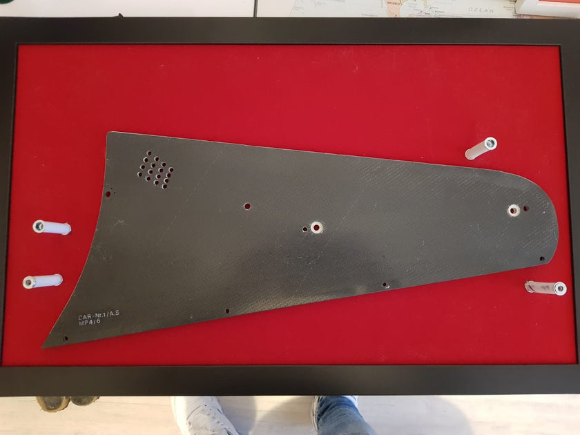 1991 Ayrton Senna front wing endplate – Formula 1 Memorabilia