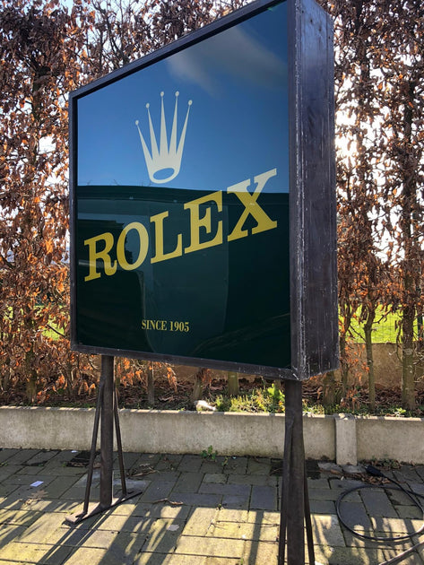 1960s Rolex London official dealer illuminated sign – Formula 1 Memorabilia