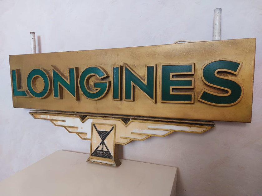 1965 Longines official dealer illuminated double side sign – Formula 1 ...