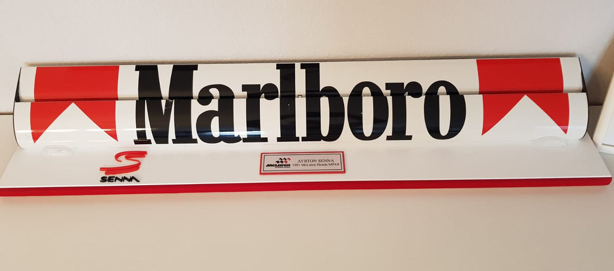 1991 Ayrton Senna signed McLaren rear wing – Formula 1 Memorabilia