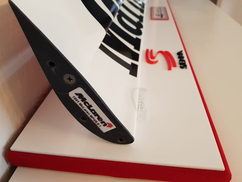 1991 Ayrton Senna signed McLaren rear wing – Formula 1 Memorabilia