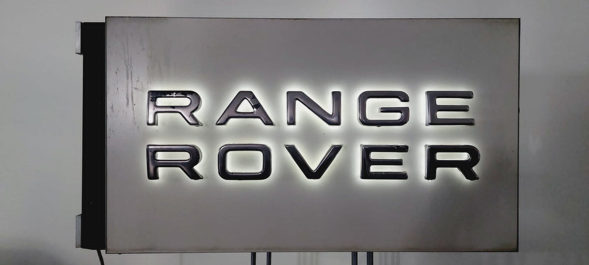 2000s Range Rover official dealership dual illuminated sign – Formula 1 ...