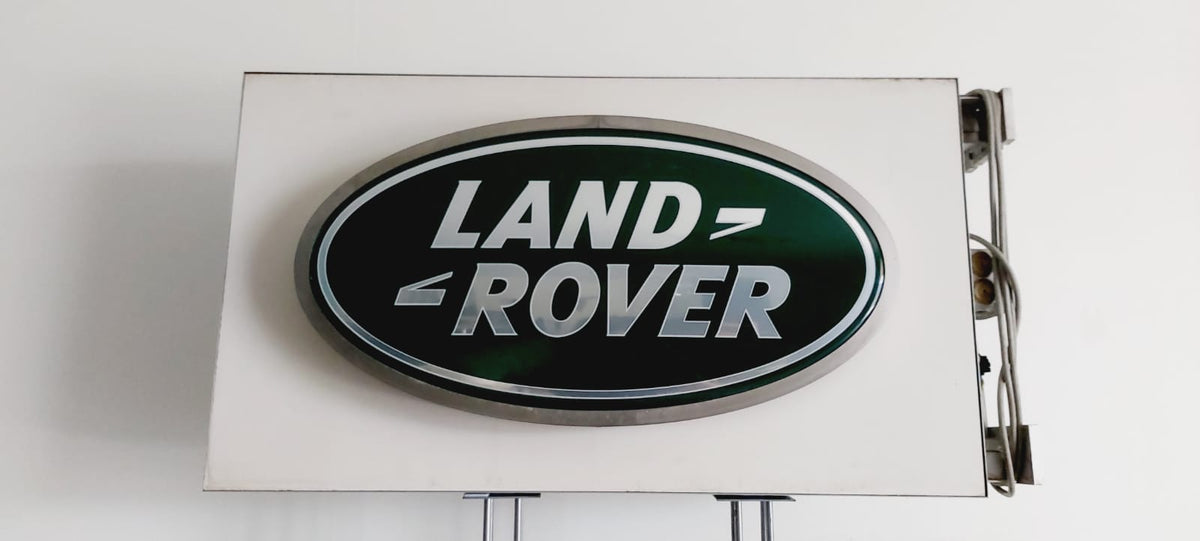 2000s Land Rover official dealership dual illuminated sign – Formula 1 ...