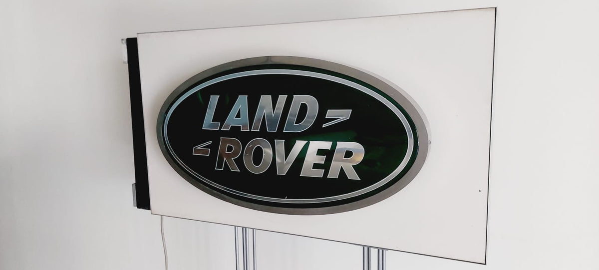 2000s Land Rover official dealership dual illuminated sign – Formula 1 ...
