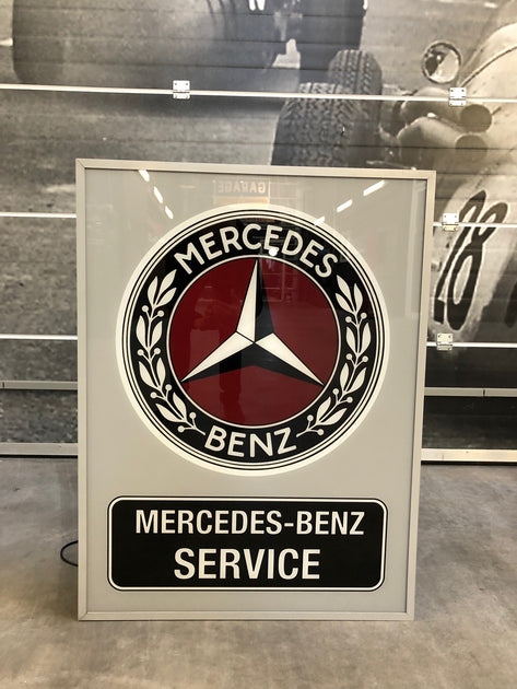 1979 Mercedes-Benz Classic vintage official dealer illuminated sign ...