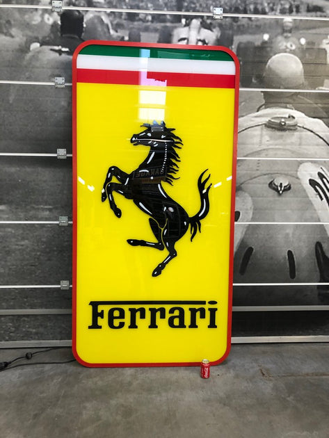 2015 Ferrari XXL official illuminated sign used by Ferrari for 3 auto ...