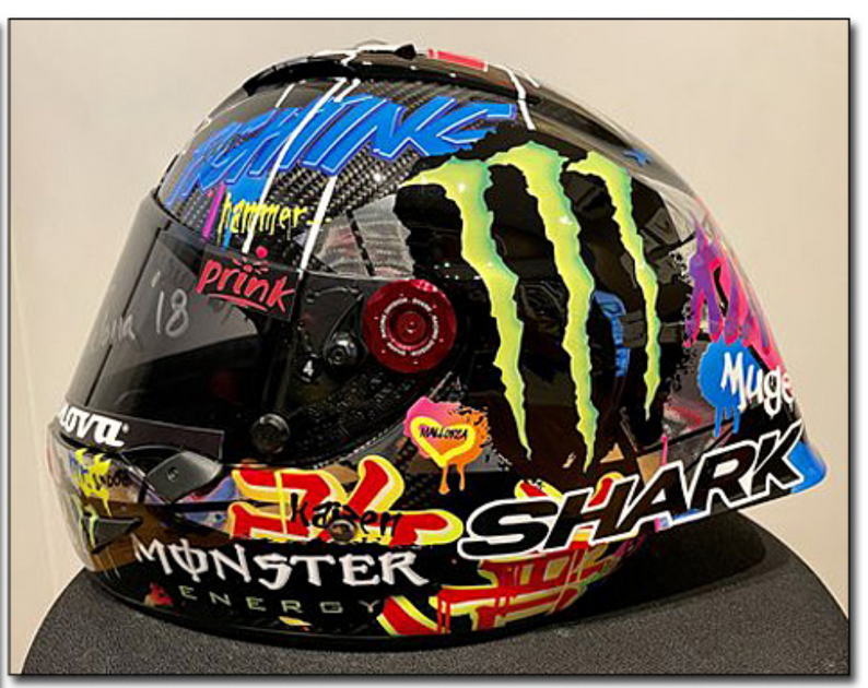 2018 Jorge Lorenzo race used helmet – Formula 1 Memorabilia